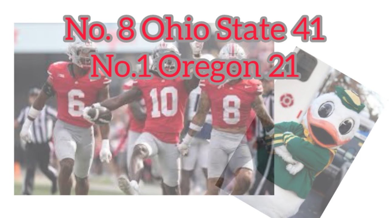 Ohio State DESTROYS Oregon 41-21 - YouTube