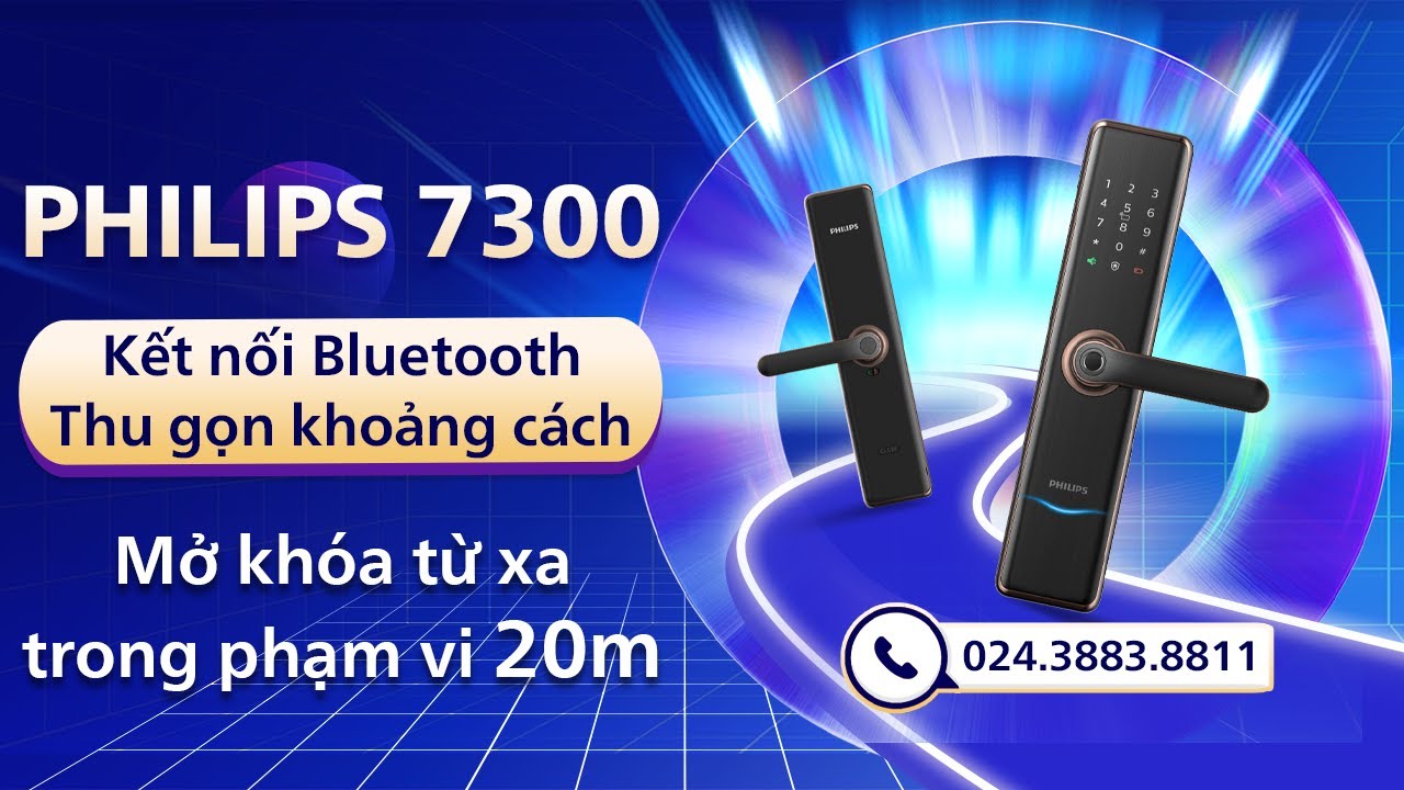 Philips 7300 - Mở khóa từ xa thông qua Bluetooth - YouTube