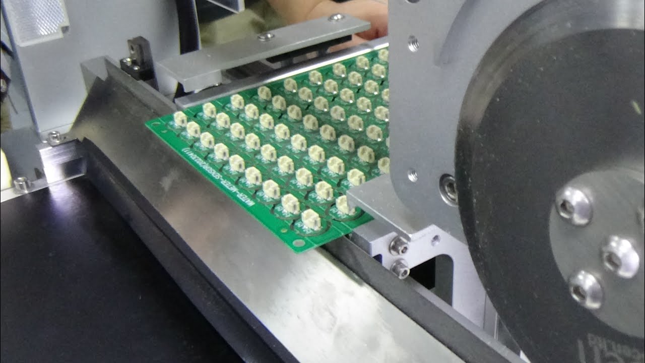 PCB V Cutting Setup .full automatic in line - YouTube