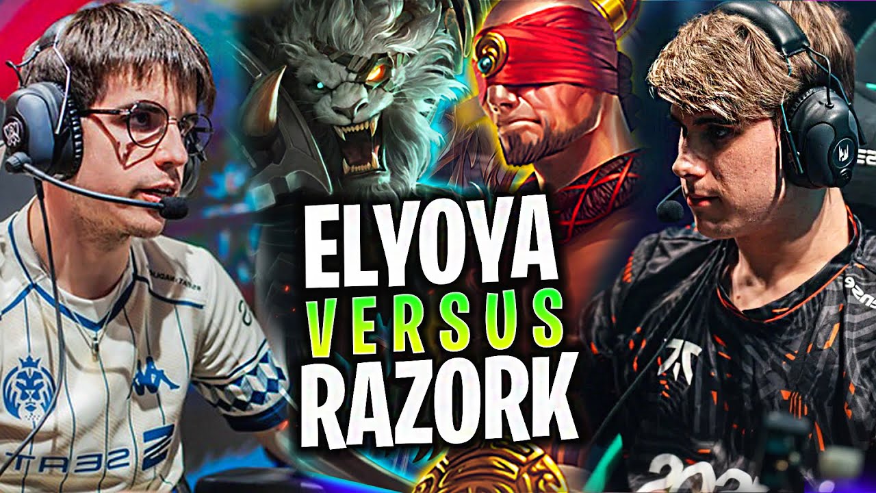 MAD ELYOYA vs FNC RAZORK! | MAD Elyoya Plays Rengar Jungle Worlds ...