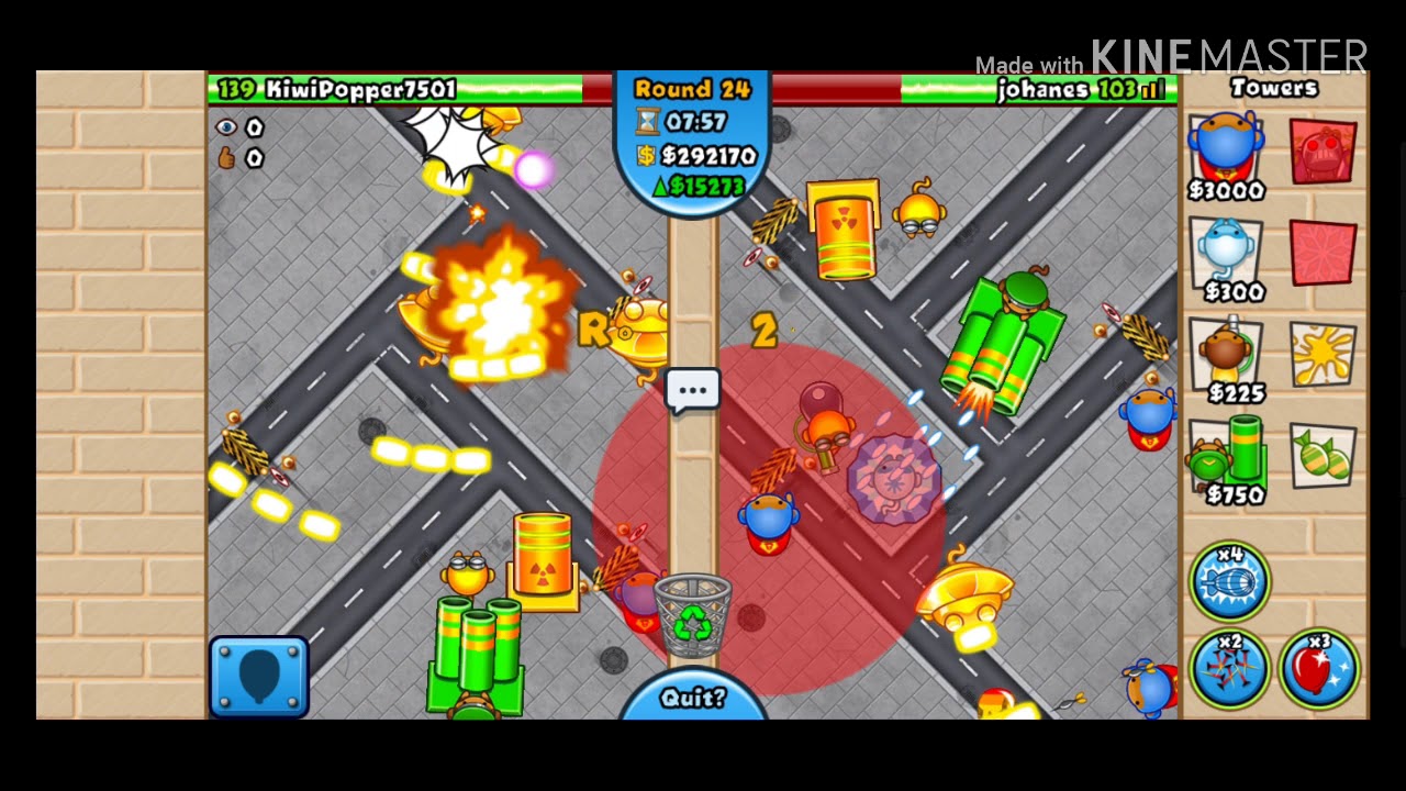 using mortar to go to highest round part 1- btd Battle indonesia - YouTube