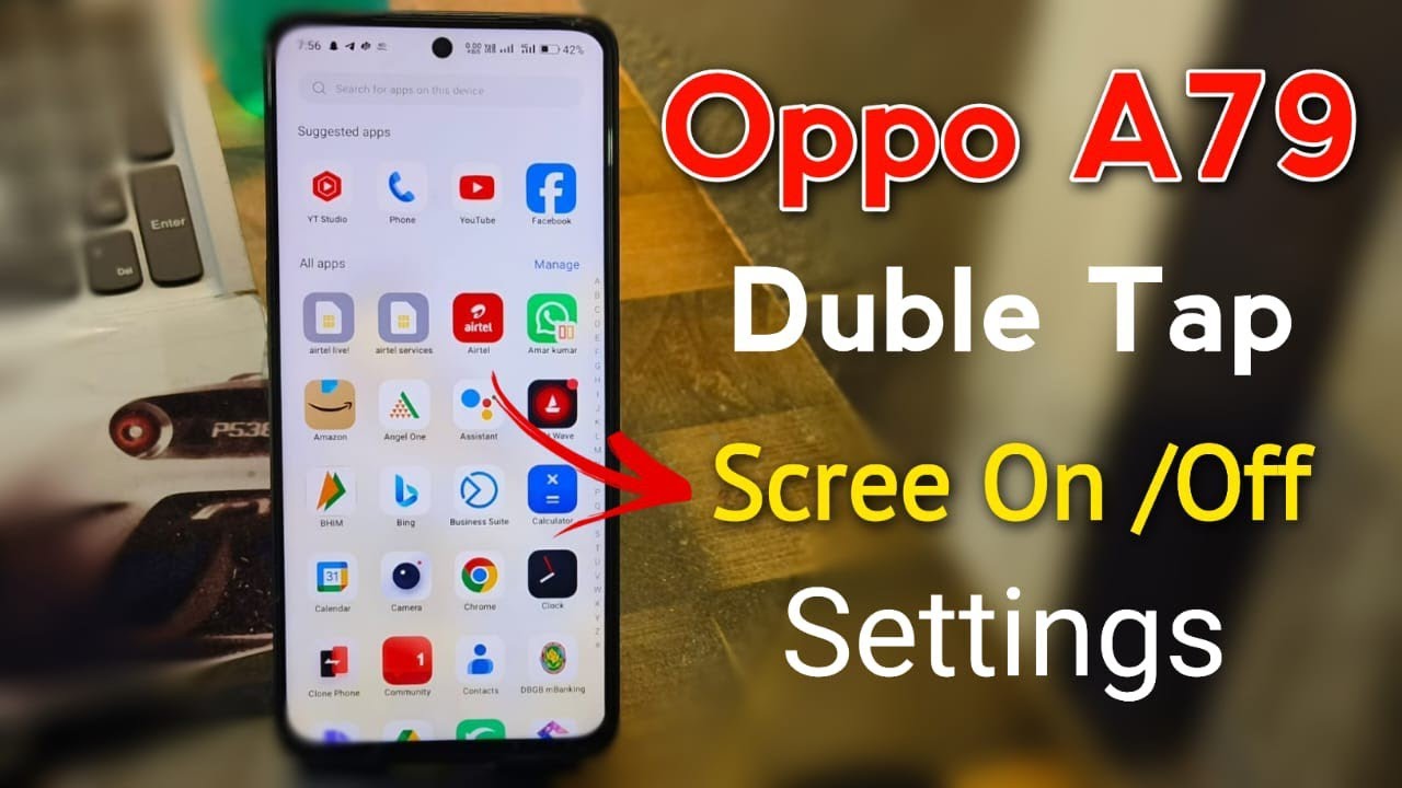 oppo a79 5g duble tap screen off/ on settings !! how to app clone in ...