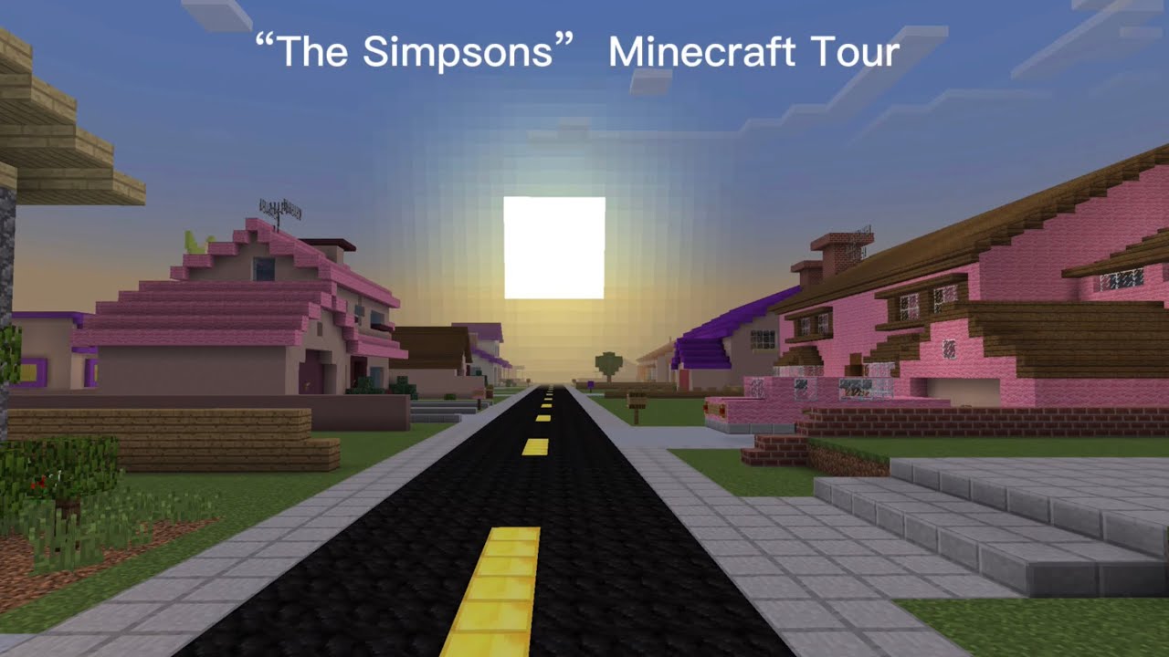 “The Simpsons” Minecraft Tour - YouTube