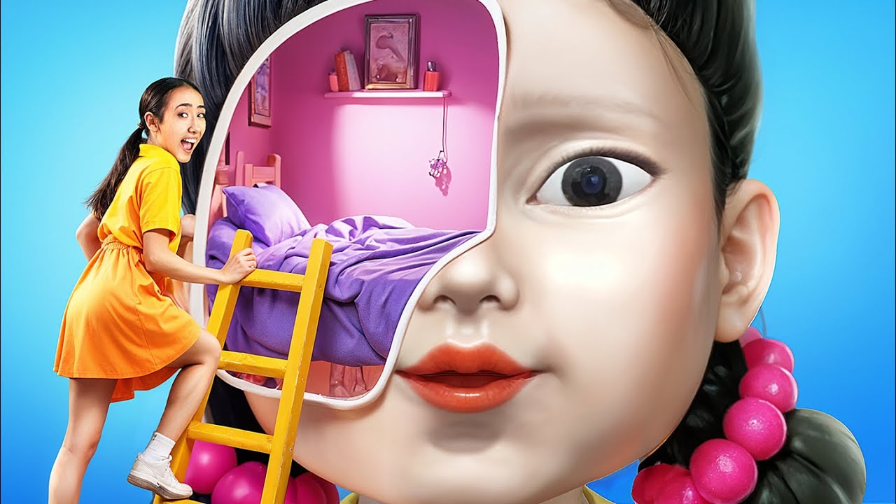 Kami Membuat Boneka Squid Game RAKSASA untuk Anak Kembar! / Aku ...