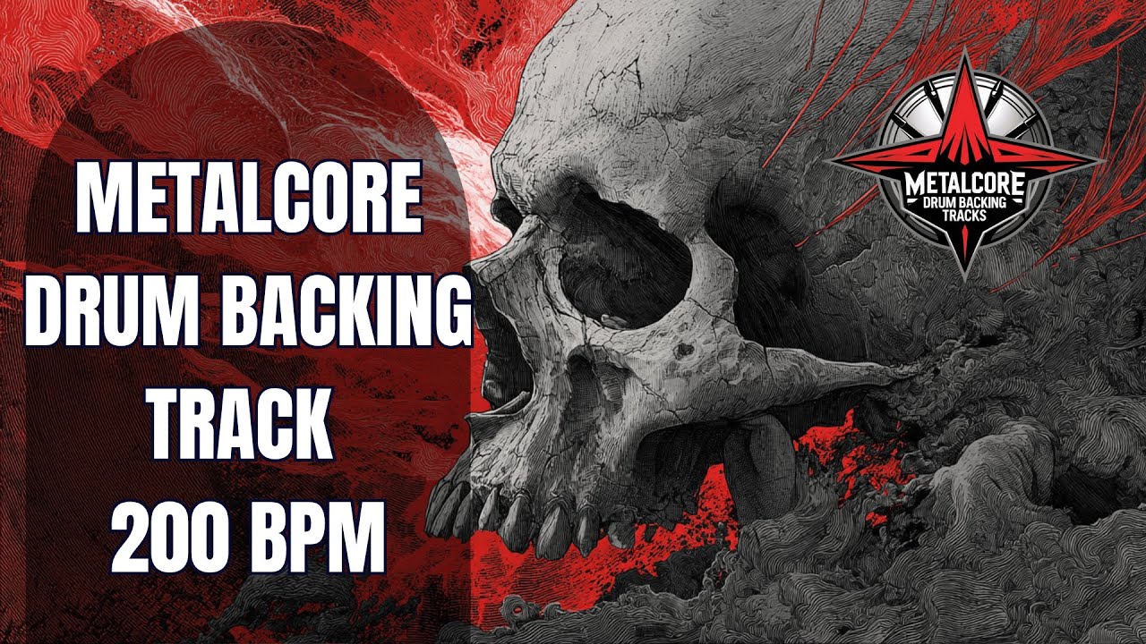 200 BPM Metalcore Drum Track – Intense High-Energy Groove - YouTube