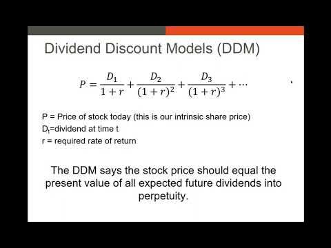 Valuation Using Replacement Cost and Dividend Discount Models - YouTube