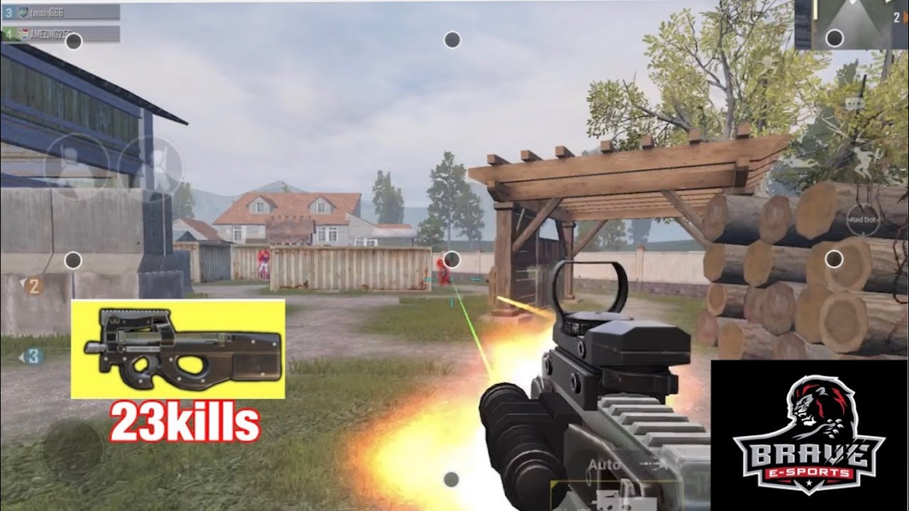 P90 is an OP (SMG) gun!! || 23kills MVP || Brave Gaming - YouTube