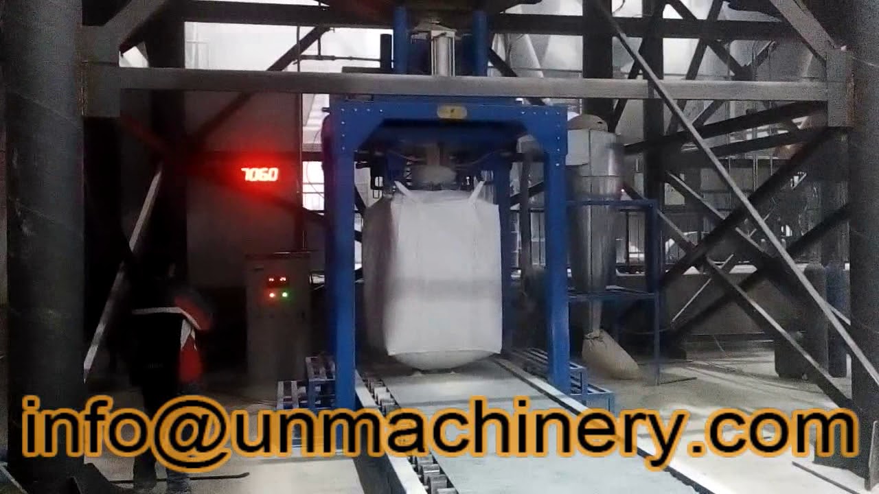 jumbo bag filling machine - jumbo bag packing machine - YouTube