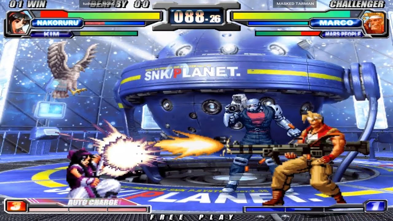 Fightcade 👊 NeoGeo Battle Colisuem 👊🏾 Tudousan NGBC 🇯🇵 Vs MASKED TARMAN ...