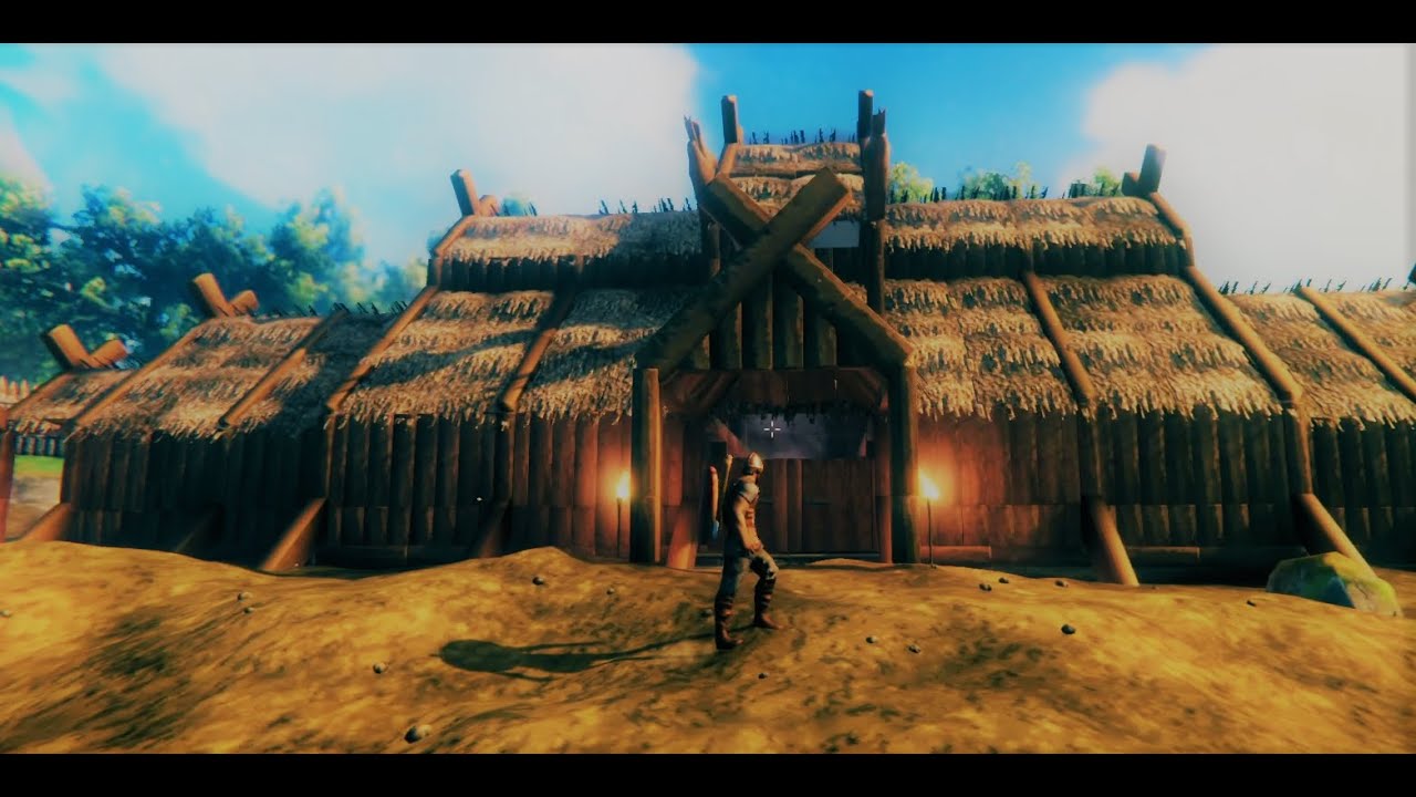 Valheim - Hall of Beginnings | Starter Viking Mead hall - YouTube