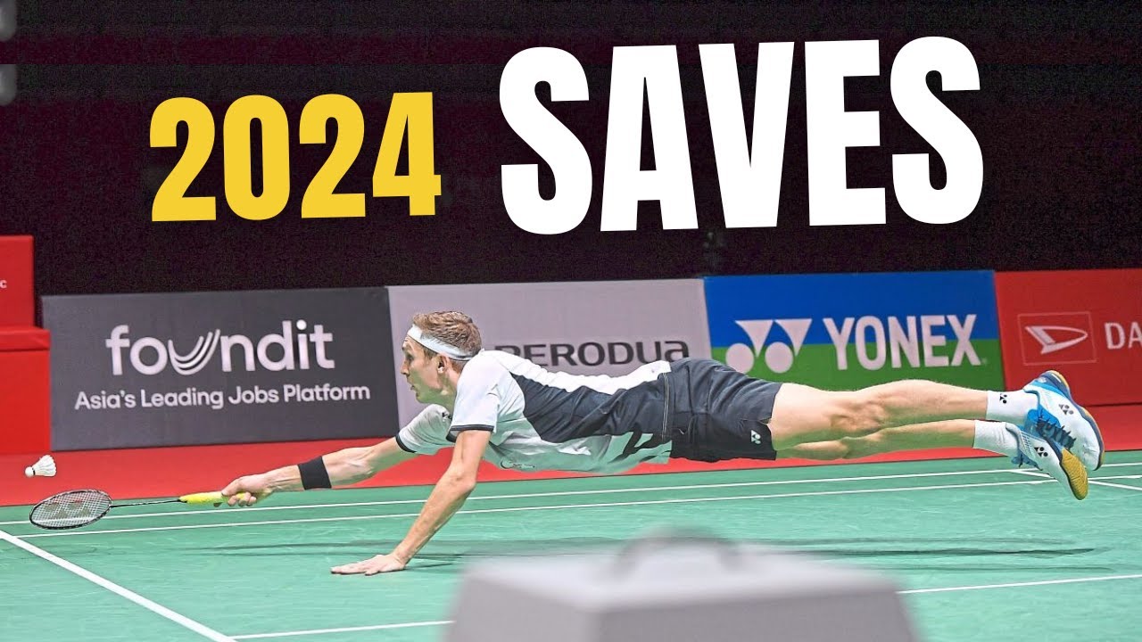 20 UNBELIEVABLE SAVES in 2024 Badminton - YouTube