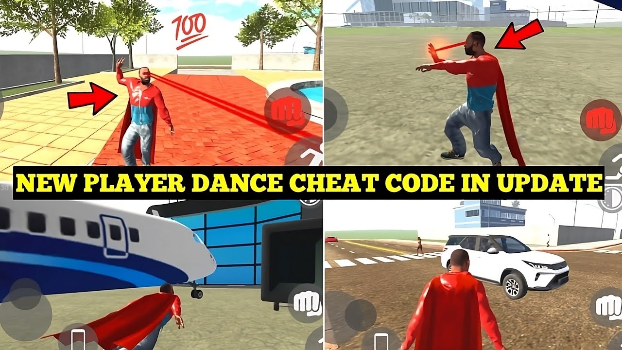 Indian Bike Driving 3D New Update 🤯🔥| Player Dance Cheat Code+SuperMan Cheat Code| Harsh in Game ...