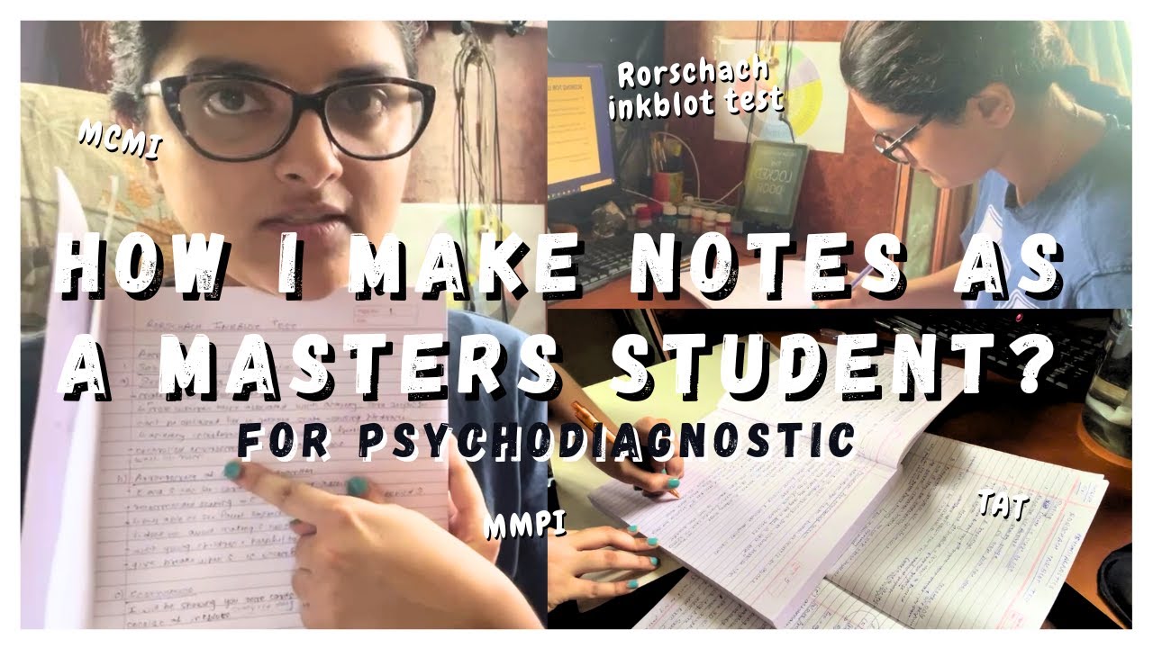 How to Make Psychology Notes: For Psychodiagnostics | Psychological ...