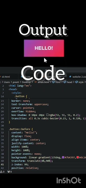 Button Animation In Html Css Coding Frontendcourse Webdesign Htmlcss Code Programming