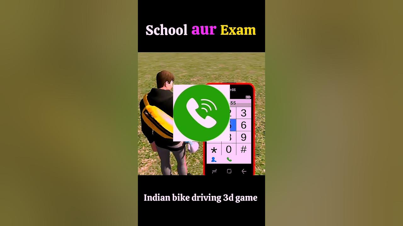 SCHOOL AUR EXAM 😢 || INDIAN BIKE DRAVING 3D || #viral #shorts #gta #automobile #sk ...