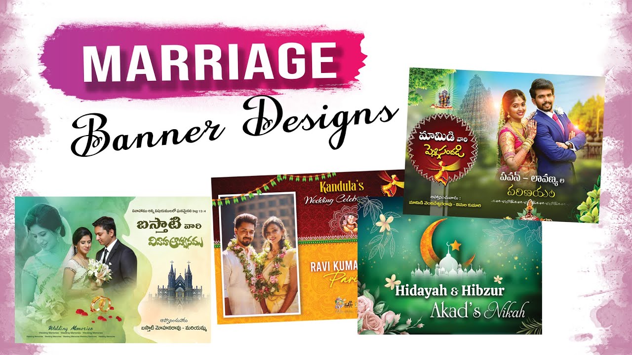 Wedding Flex Banner Designs PSD_597 - YouTube