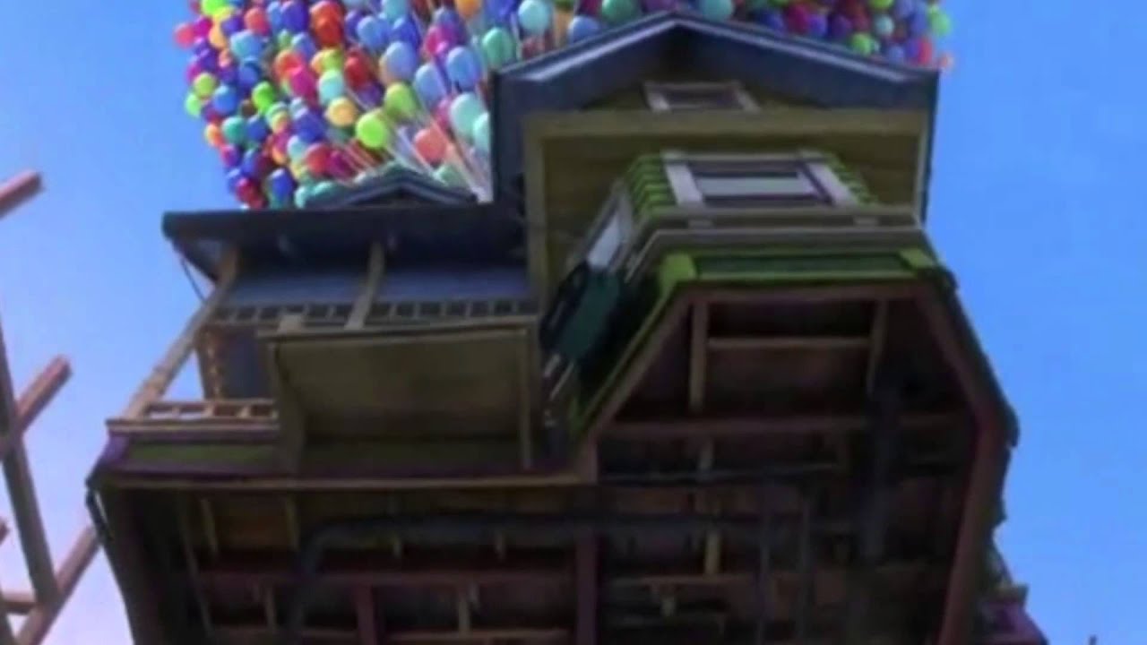 Up Flying House Scene