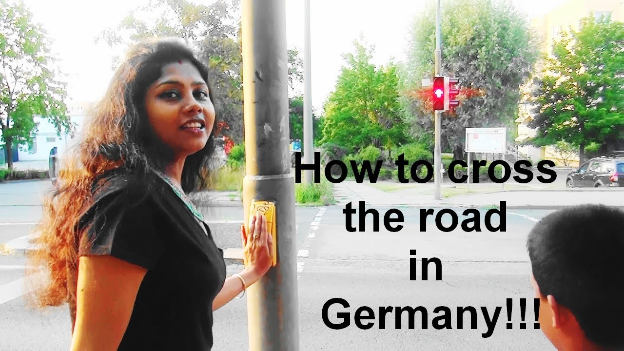how to cross road in Germany | German road signs - YouTube
