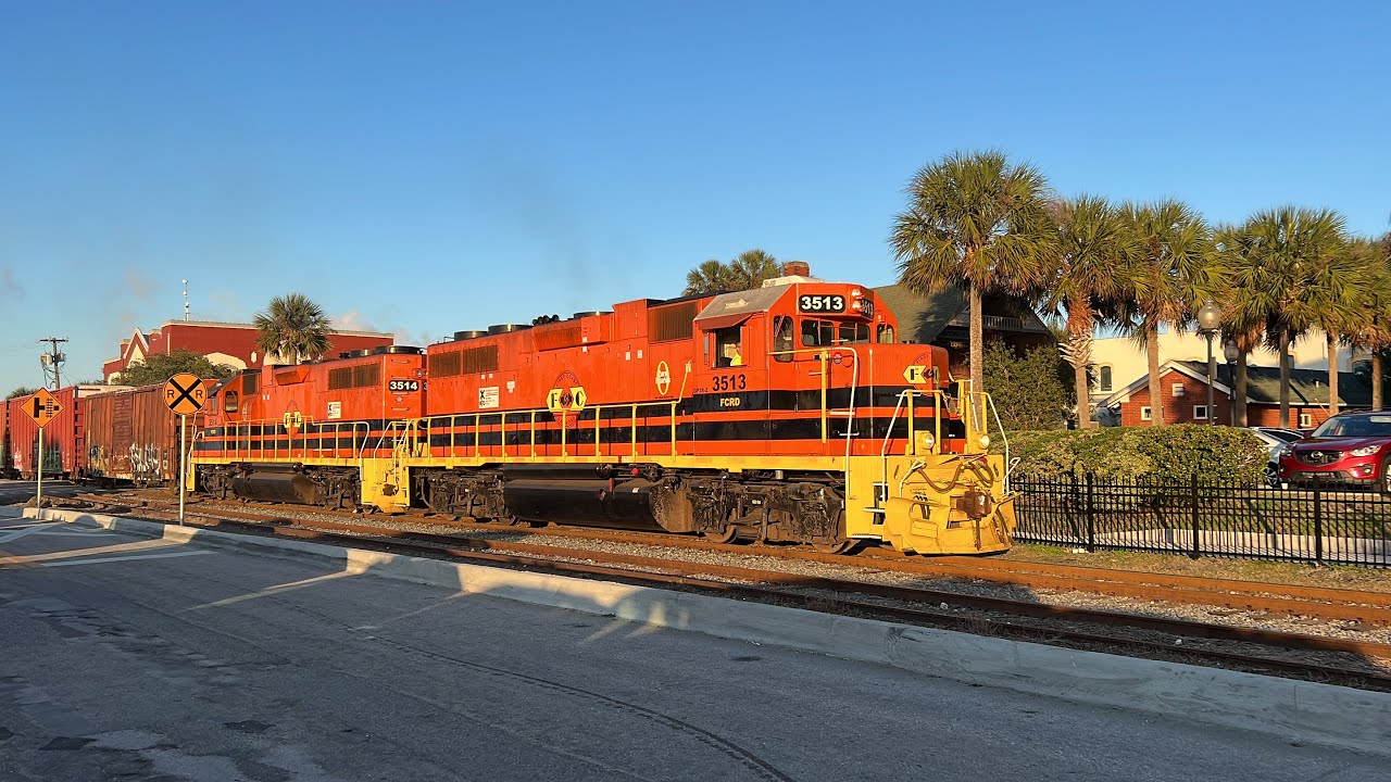First Coast Railroad Port Job in downtown Fernandina Beach! - YouTube
