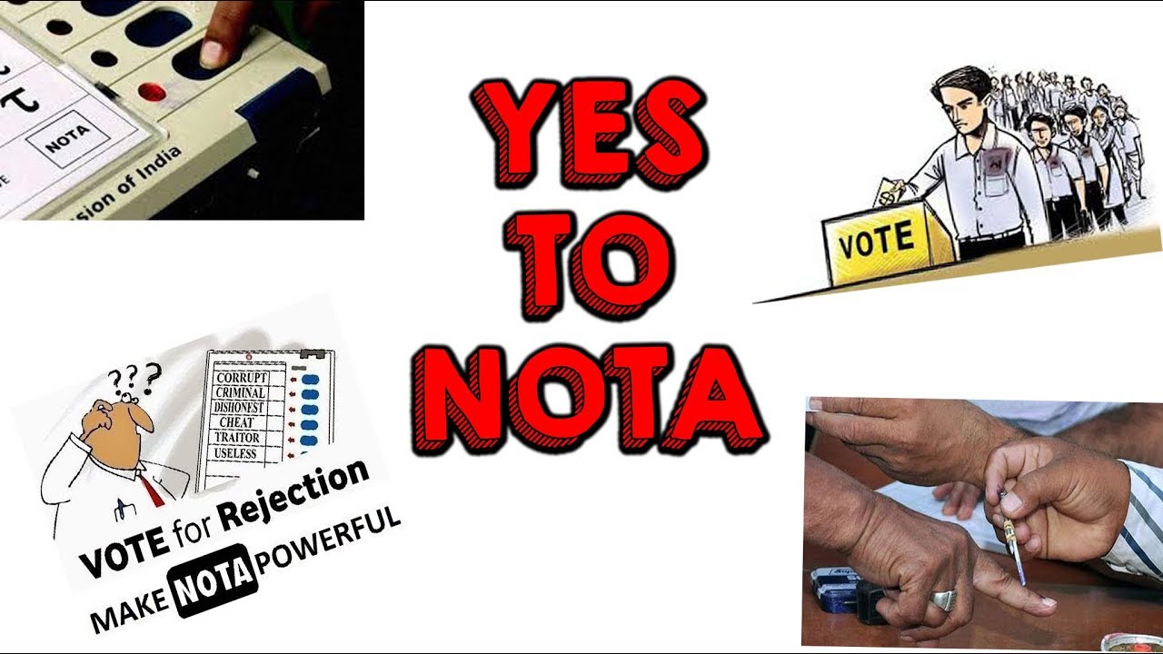 NOTA - yes to NOTA - none of the above - election polling - YouTube