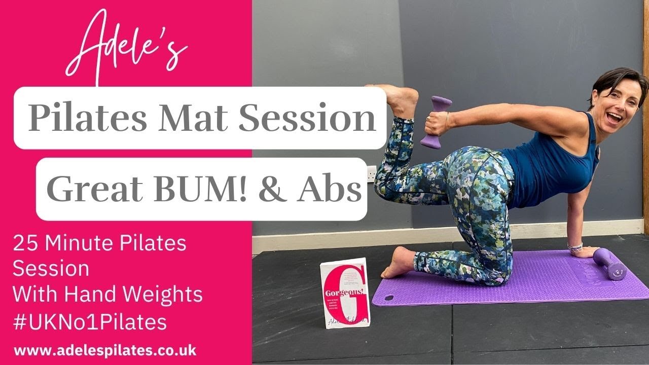 Matwork Pilates with hand weights #UKNo1Pilates - YouTube