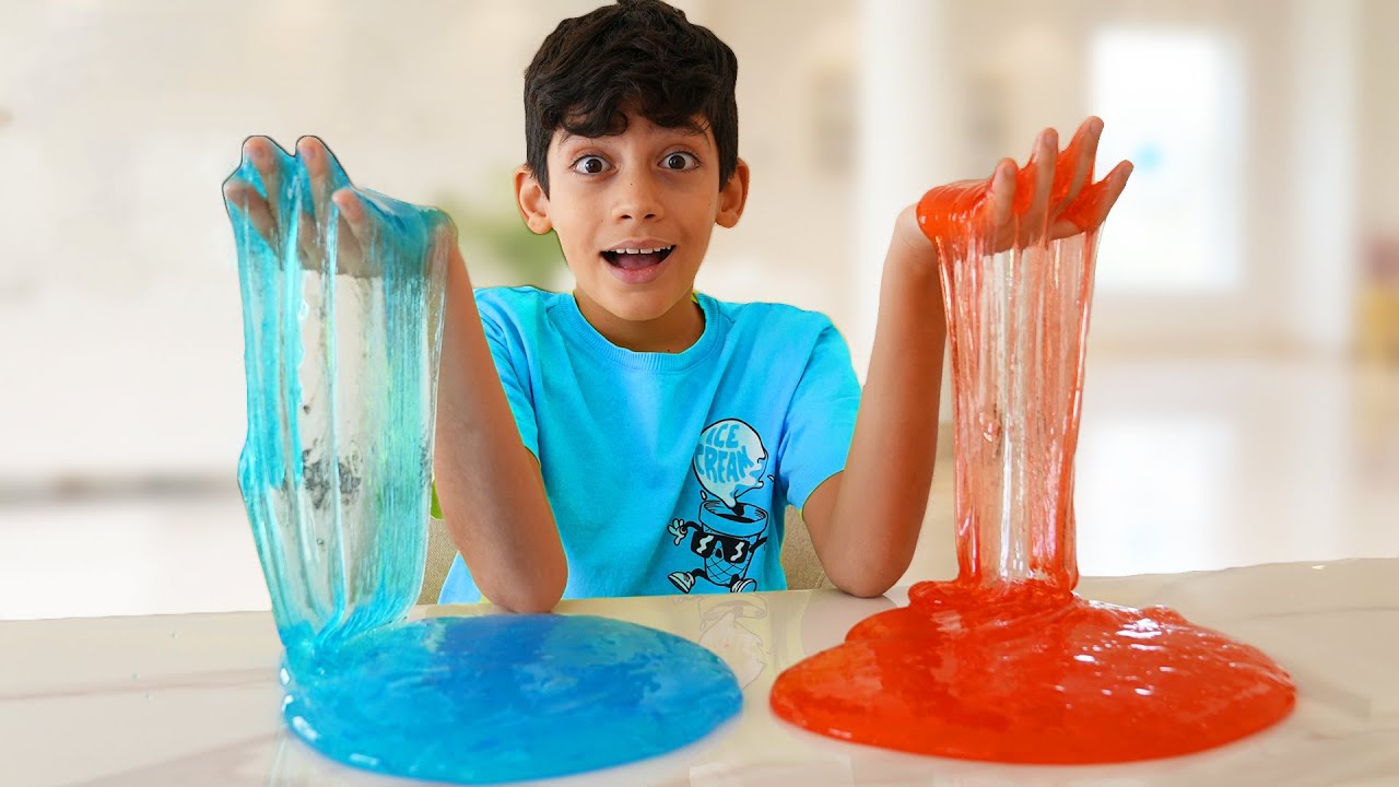 Jason and Alex Play with Slime - YouTube