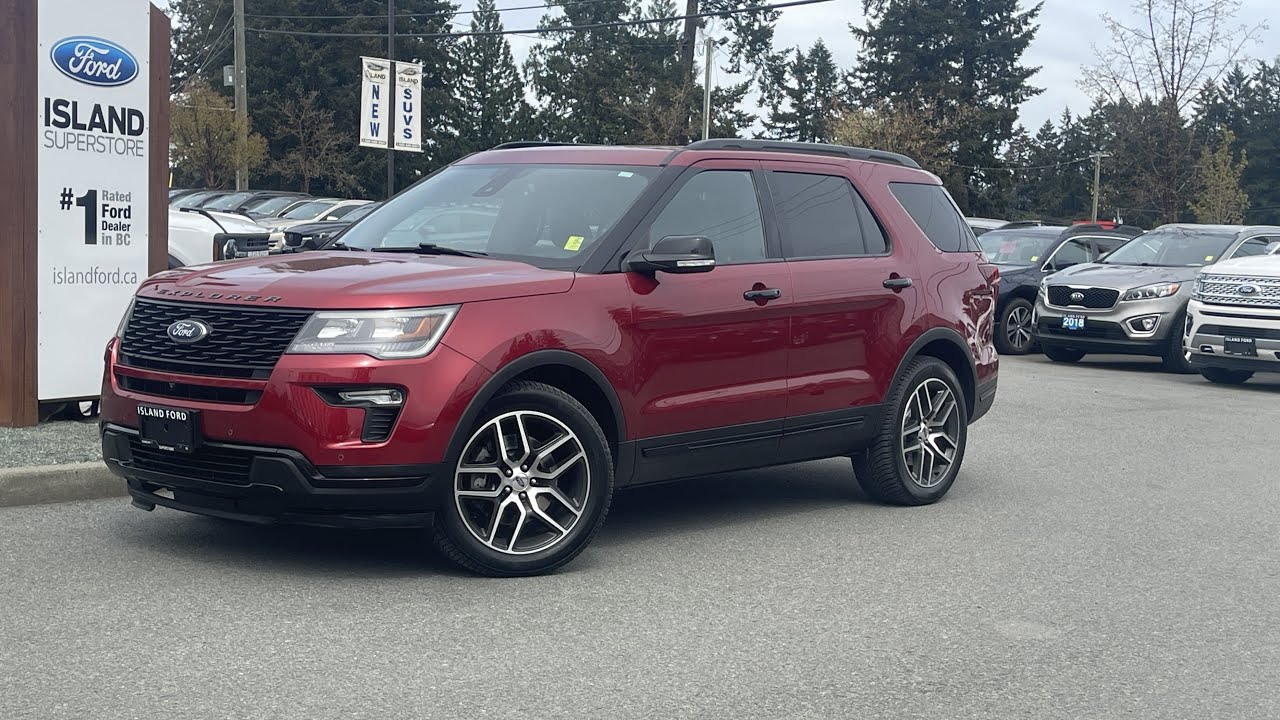 2018 Ford Explorer Sport, Nav, Moonroof, AWD Review | Island Ford - YouTube