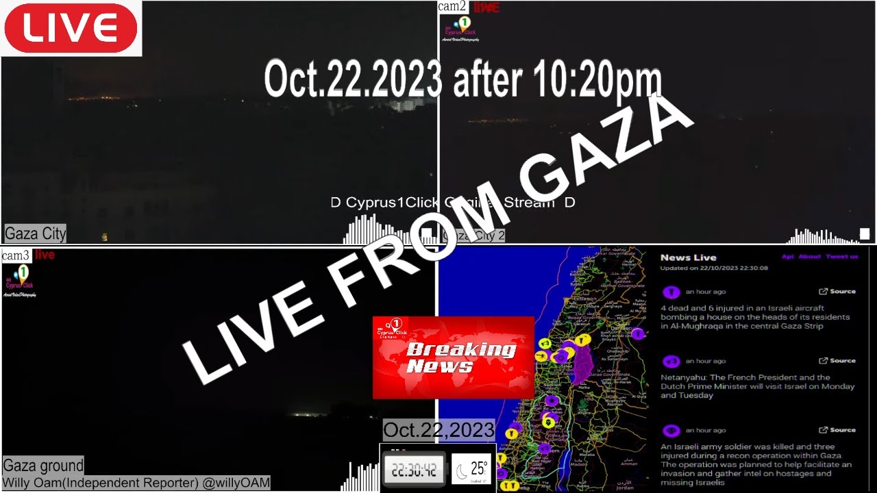 GAZA LIVE : Palestine, GAZA | Multi-cams |Stream #43 - YouTube