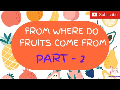 🍍🍇🍊🍉🍎🍋FROM WHERE DO FRUITS COME FROM||PART-2 #preschool #toddlers # ...