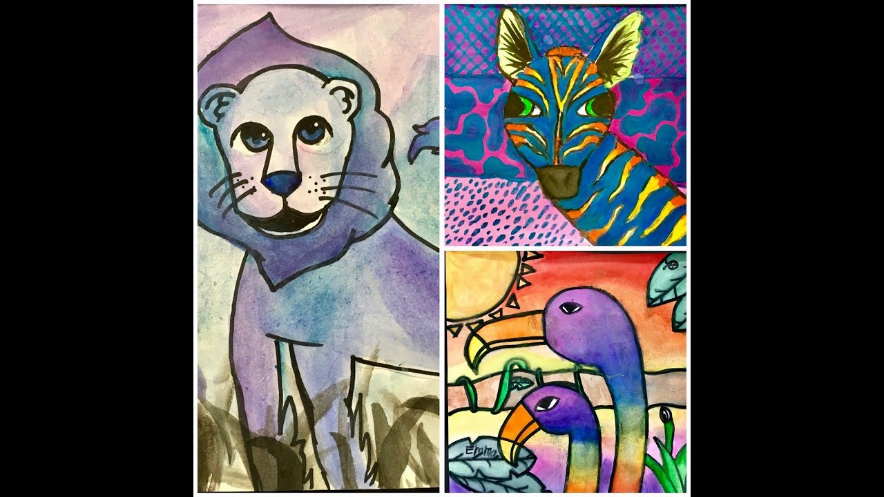 Grade 5 Virtual Art Show First Project of the Year. - YouTube