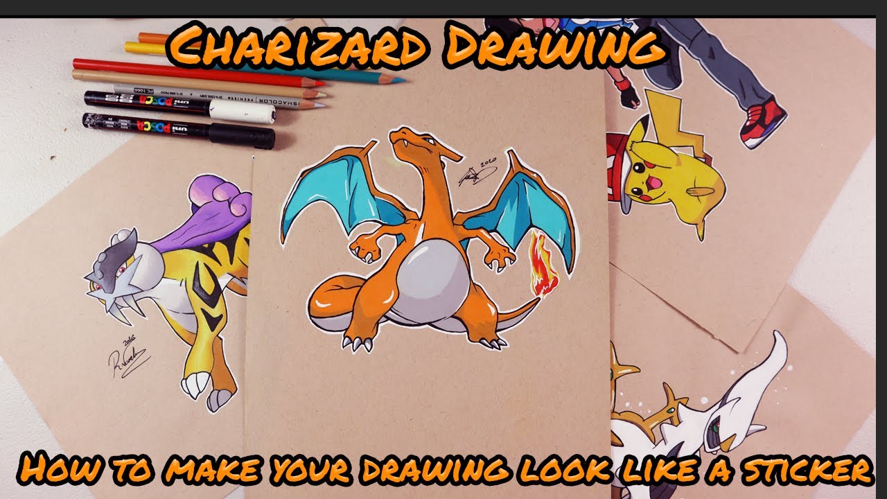 How to Color Charizard Ultimate Tutorial | Pokemon - YouTube