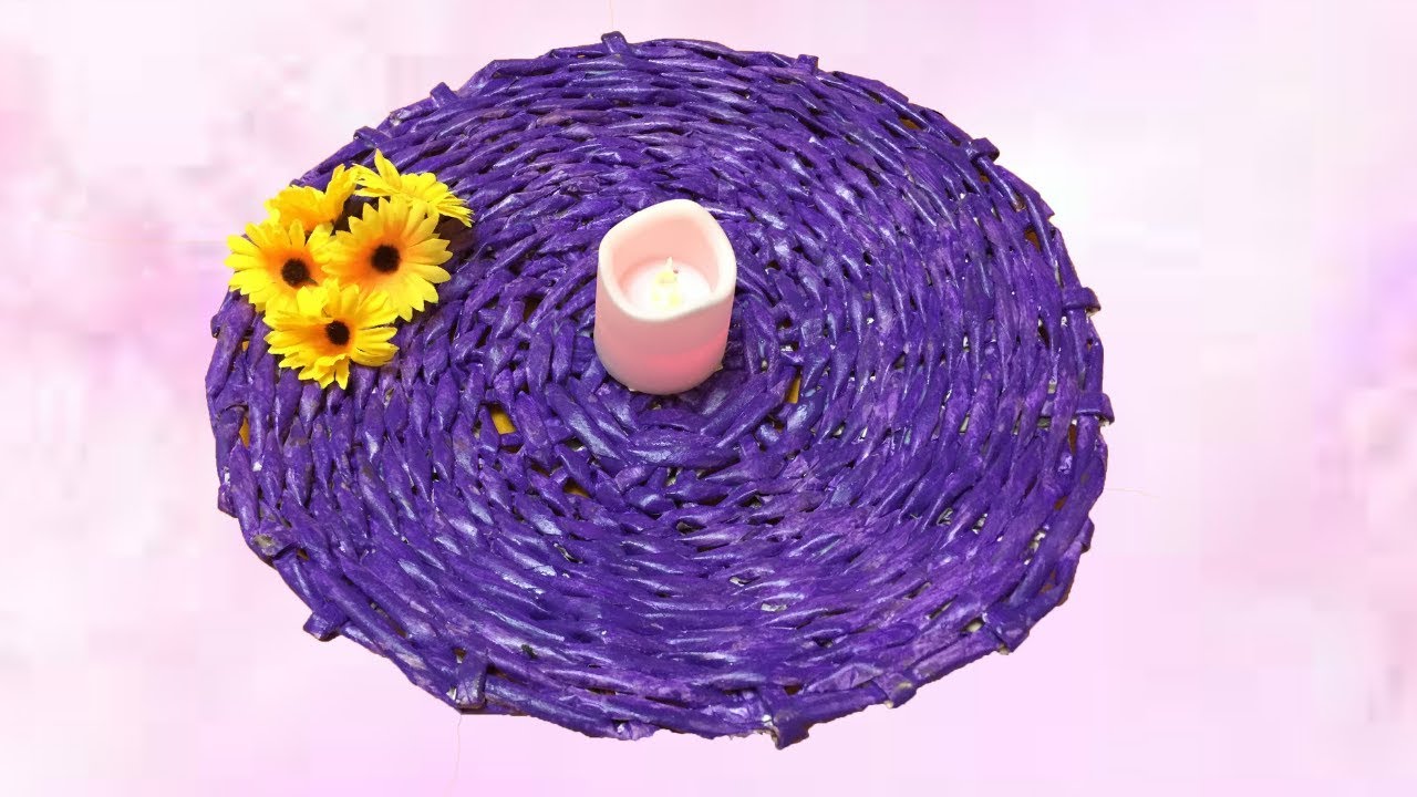 How to make centerpiece with newspaper/ - YouTube