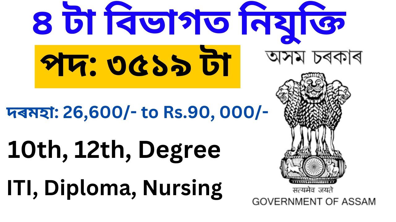 Assam Panchayat and Rural Development Recruitment 2023 || NHM Assam ...
