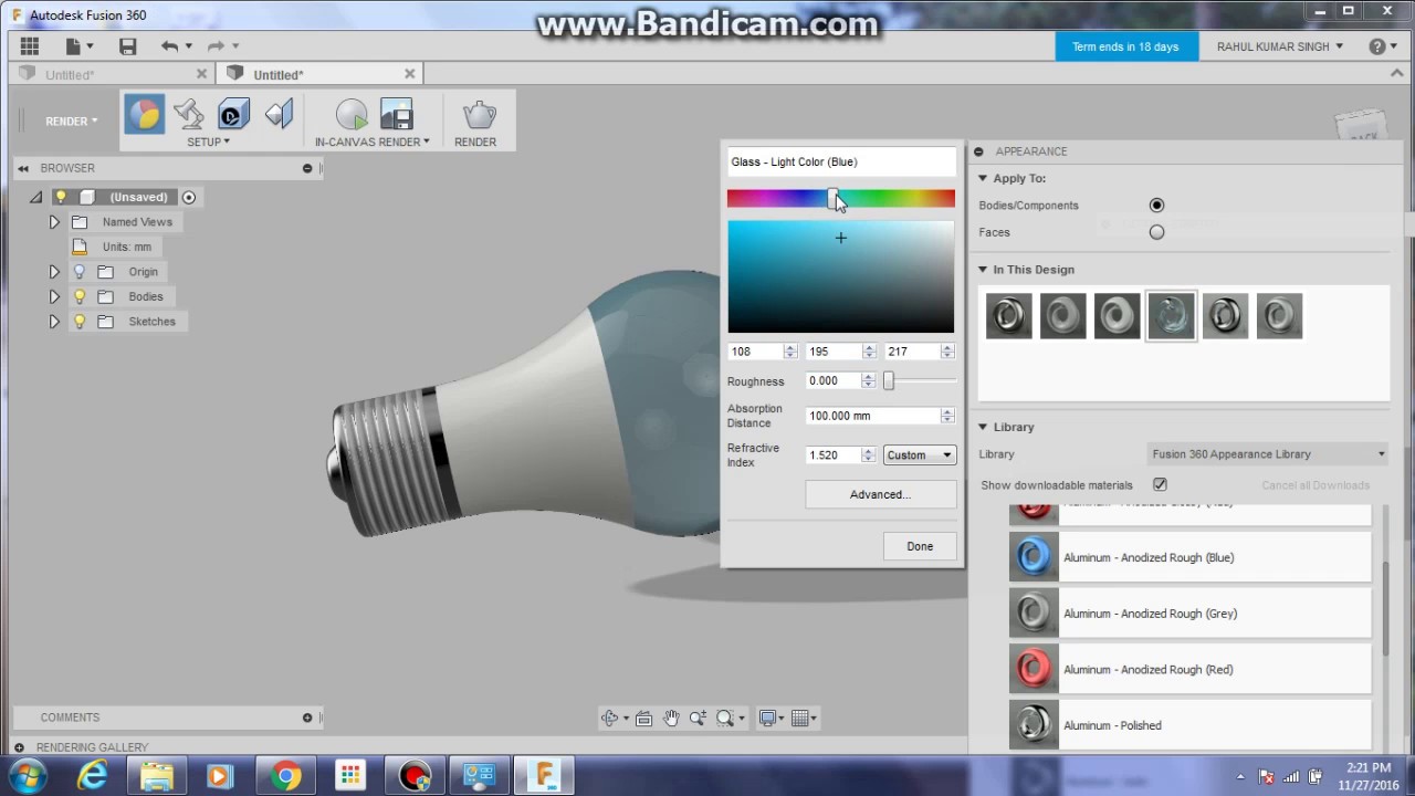 #fusion 360 bulb - YouTube