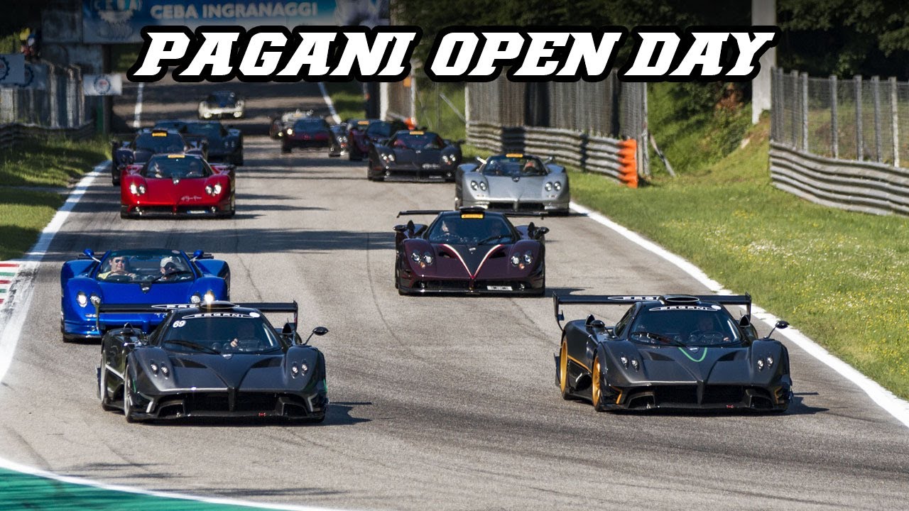 PAGANI OPEN DAY 2019 - 40+ Paganis (Zonda R, Huayra BC, C12, cinque ...