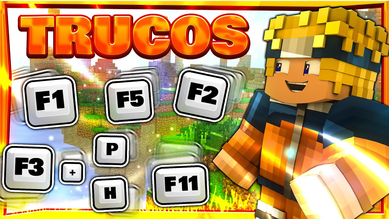 🔥 Los MEJORES TRUCOS con las TECLAS F [F1, F2, F3...] en MINECRAFT 💎 ...