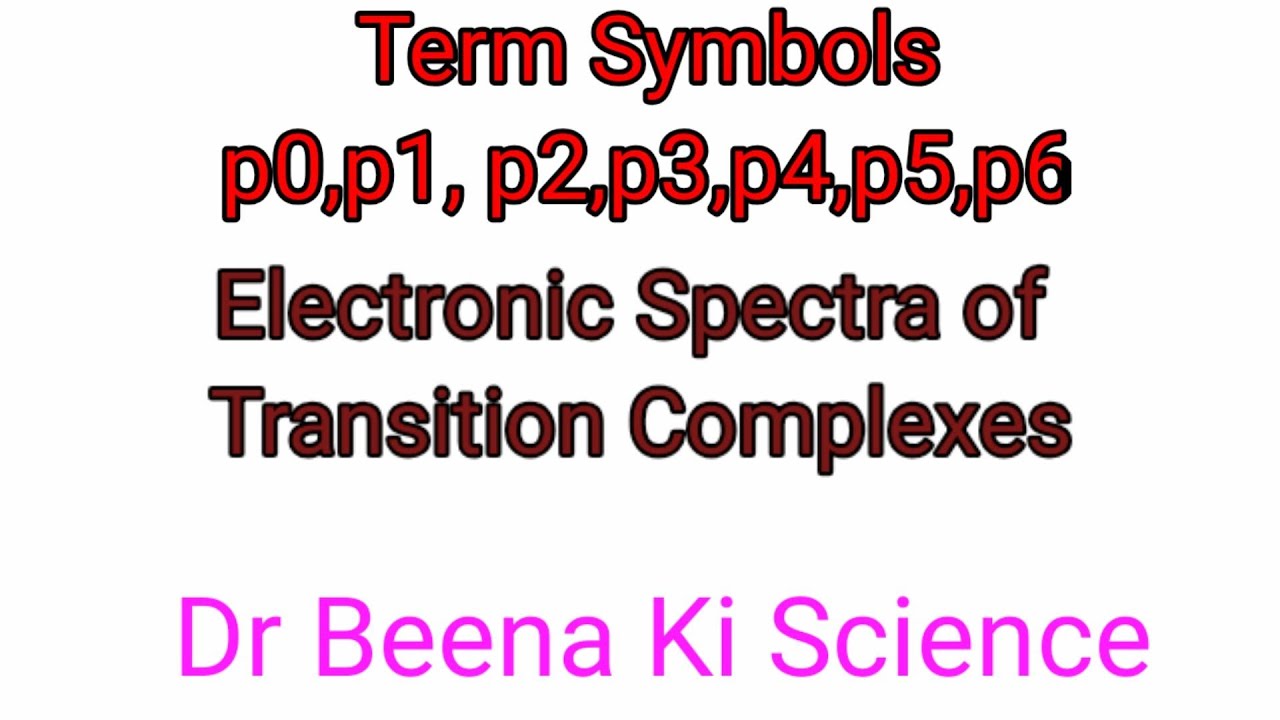 Term Symbols p0, p1, p2, p3,p4, p5, p6#drbeenakiscience - YouTube