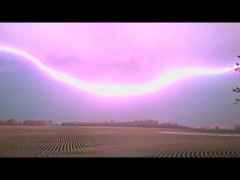 Lightning Strikes Sideways - YouTube