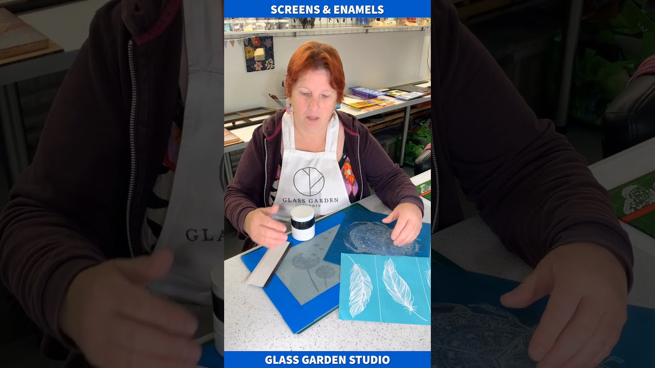 Screen Printing on Glass - YouTube