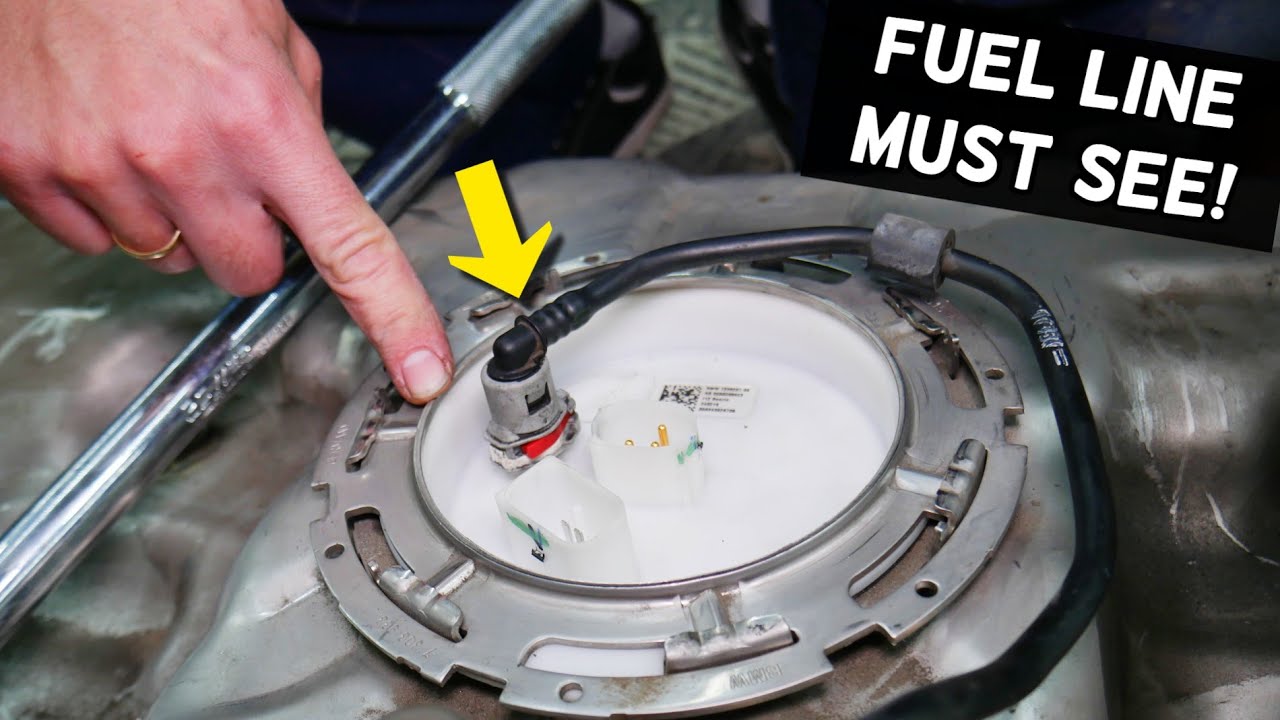 How To DISCONNECT FUEL LINE BMW, FUEL PUMP LINE HOSE STUCK on BMW - YouTube