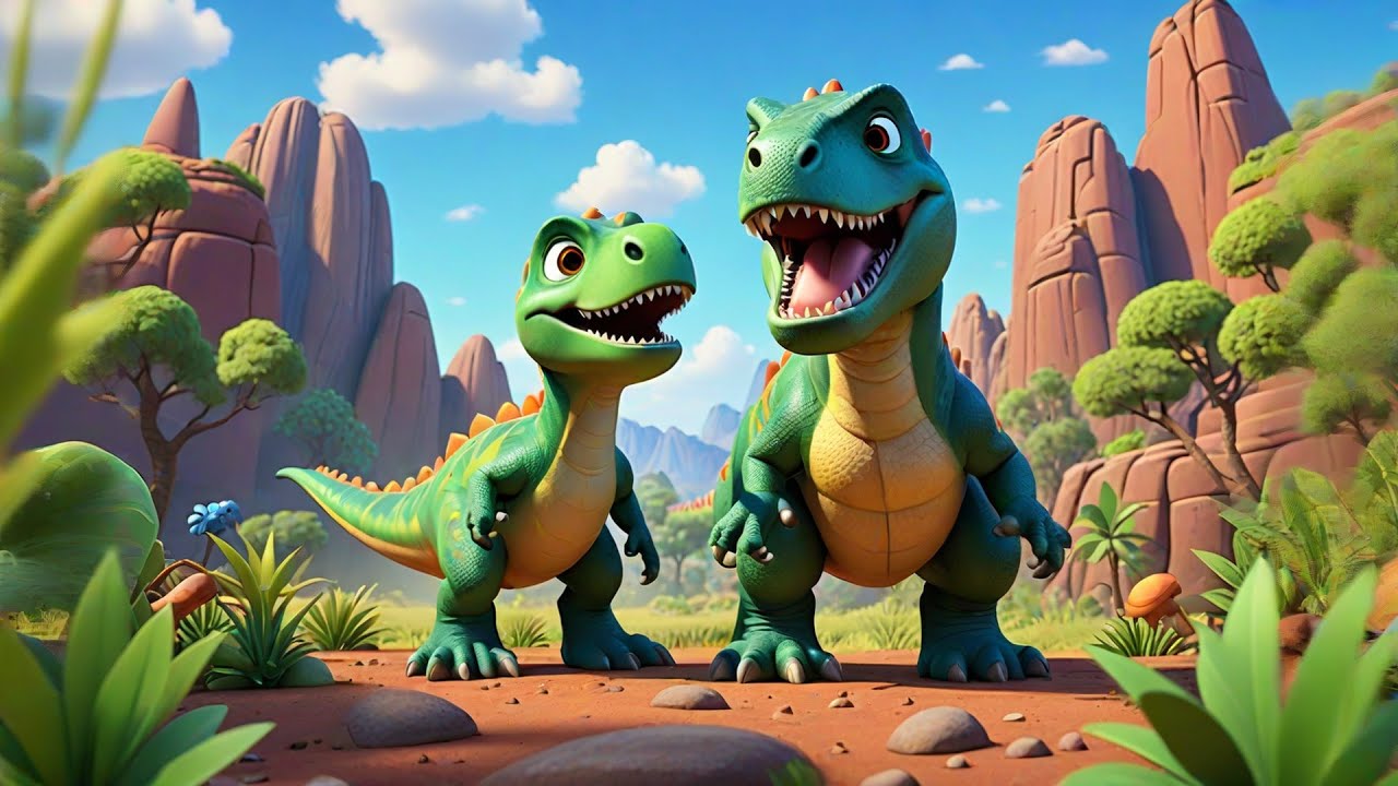 Stomp Like a Giant Dinosaur Song | Fun Dinosaur Dance Song for Kids ...