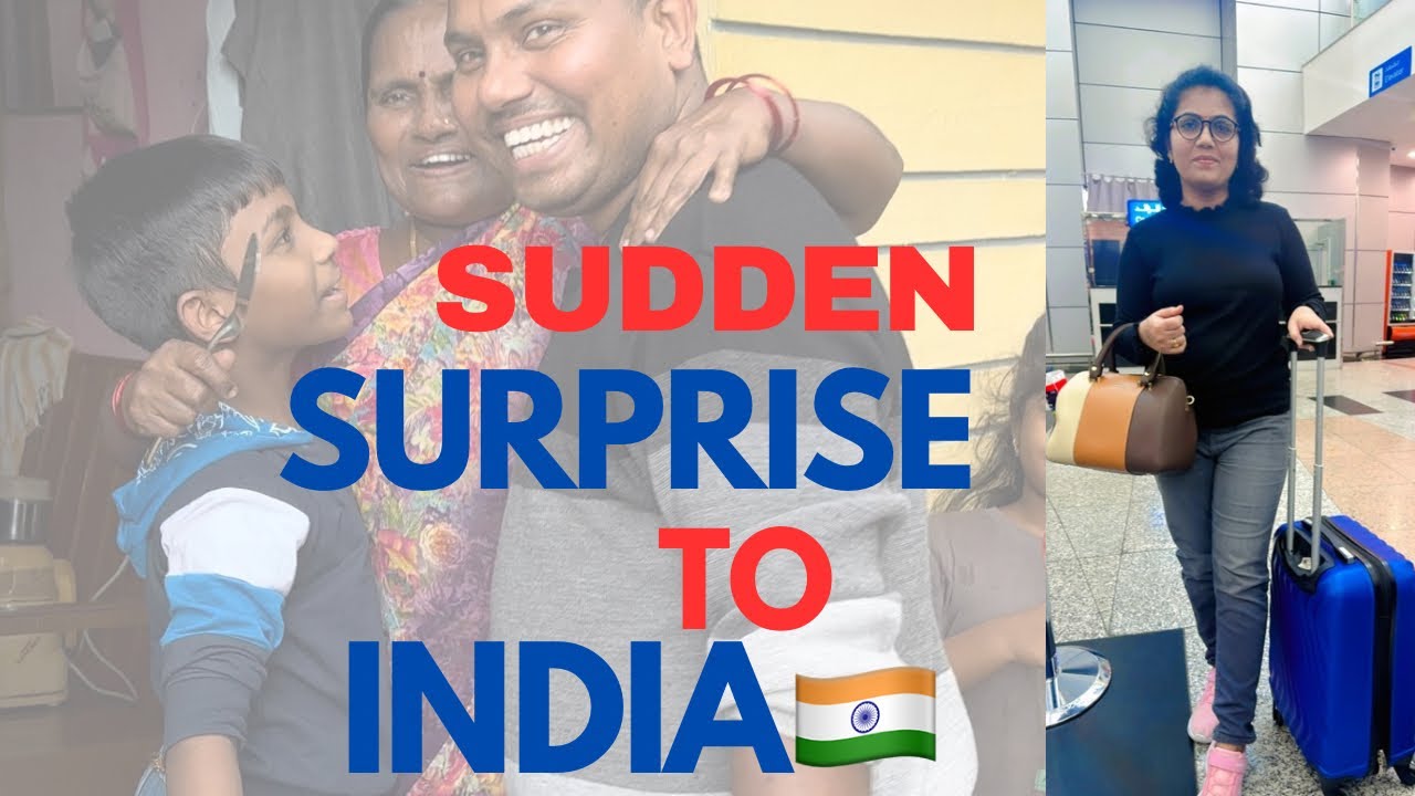 Sudden surprise to visit india 🇮🇳 #india #family #emotiona#video ...