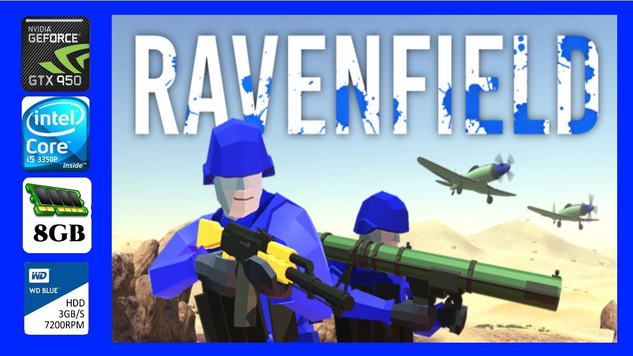 Ravenfield (2017) Gameplay Frame Rate Test GTX 950 2Gb 8Gb Ram i5 3350P ...