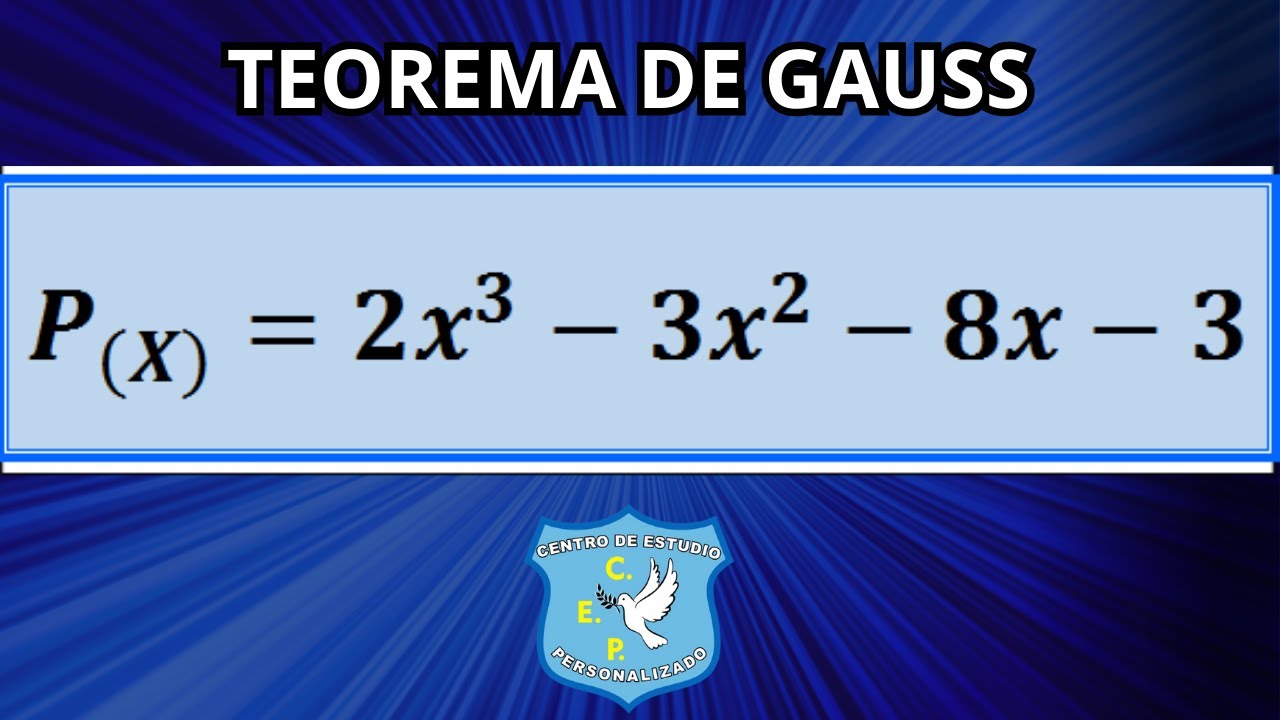 TEOREMA DE GAUSS - YouTube