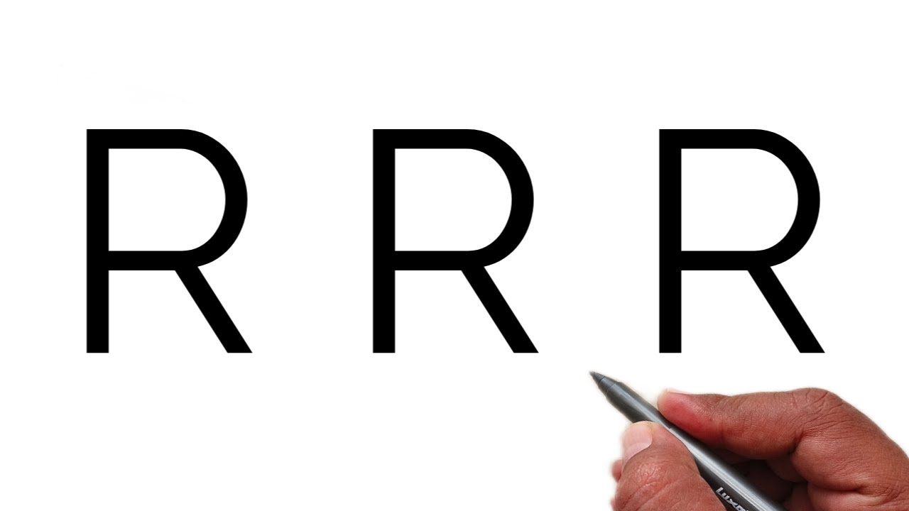 How to draw beautiful drawing from letter R | Easy design drawing ...