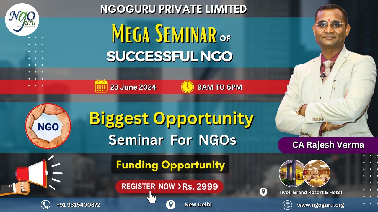 Mega Seminar on Struggling To Successful NGO By NGOGURU PVT. LTD. with ...