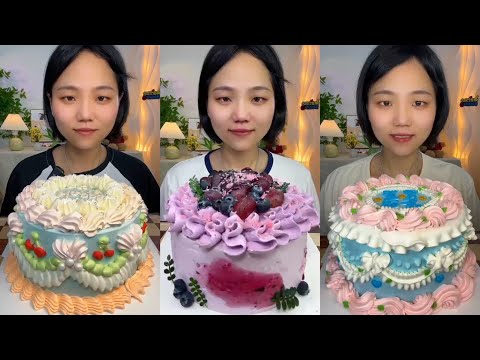 ASMR| Creamy cake Mukbang 🎂 Mukbang eating show | Eating sounds | Eating cake กินเค้ก 케이크를 드세요#asmr 