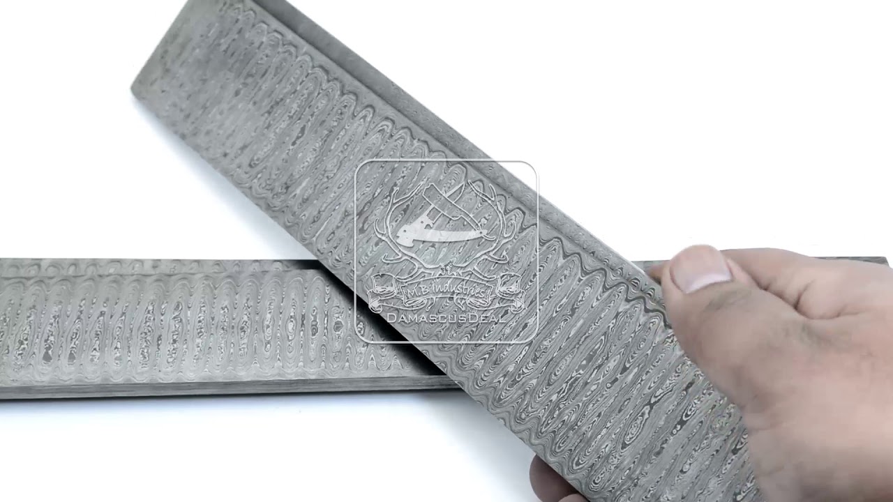 Damascus Steel Ladder Pattern for Knife Making - YouTube