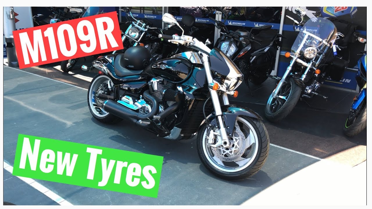 M109R Ride and New Tyres - YouTube
