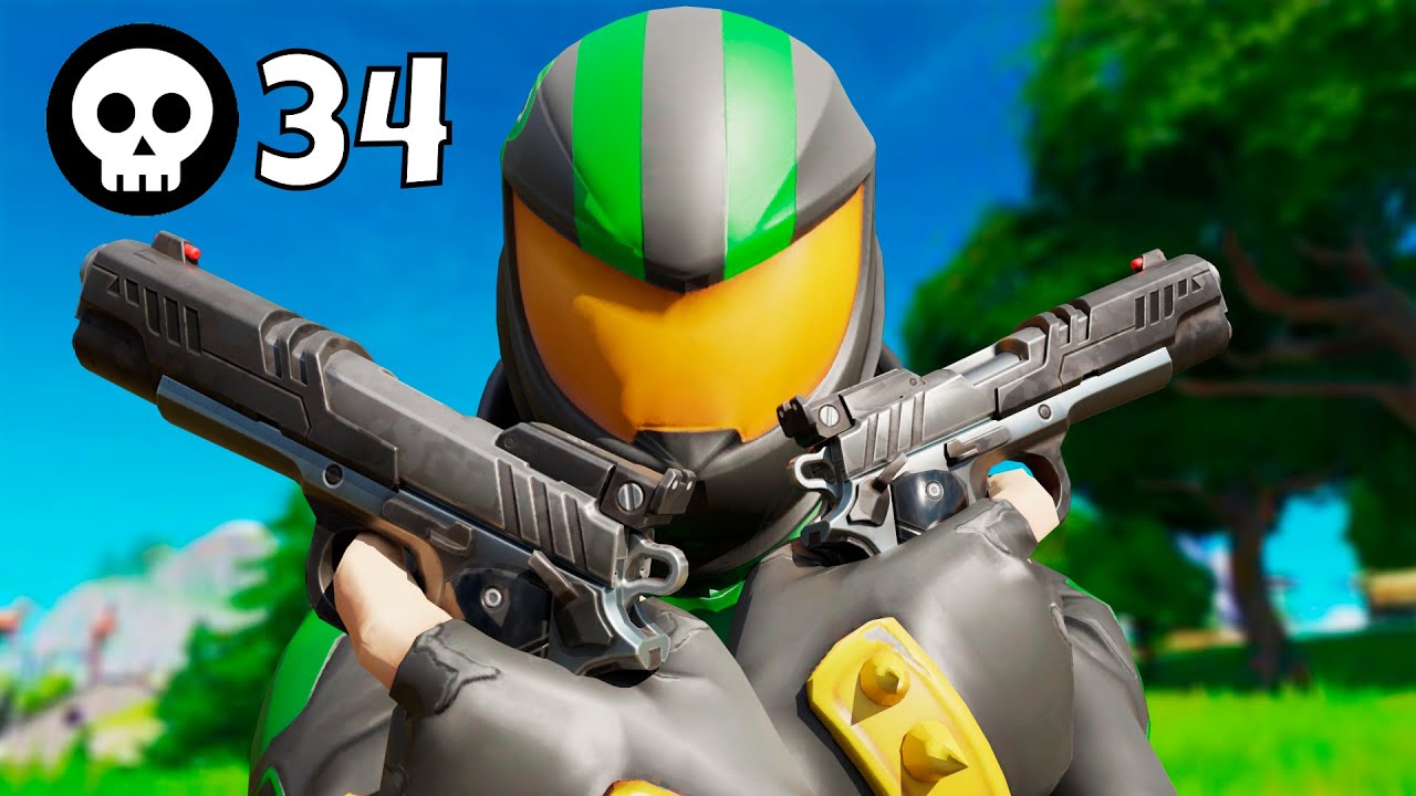 34 KILL PERSONAL RECORD *DAILY DUO CASH CUP* coL Punisher (Fortnite ...